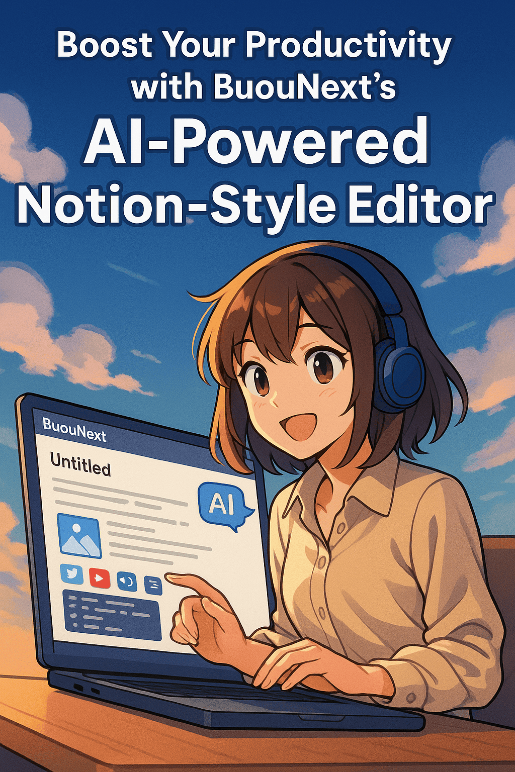Boost Your Productivity with BuouNext's AI-Powered Notion-Style Editor | BuouNext